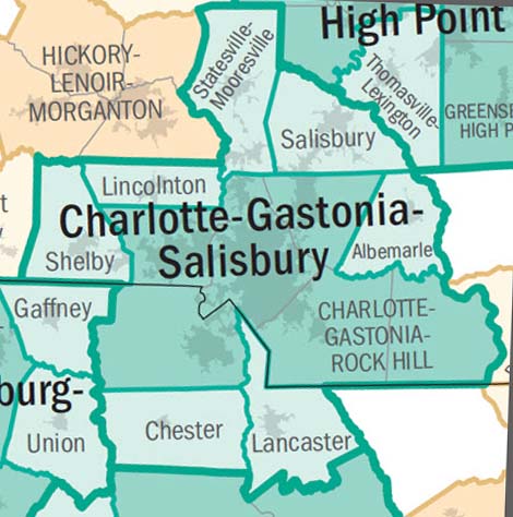Urbanized Areas released (Charlotte, Gastonia, Concord: commuting ...